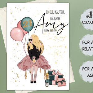 21st Birthday Card Daughter, Twenty First Birthday Card, 21st Birthday ...