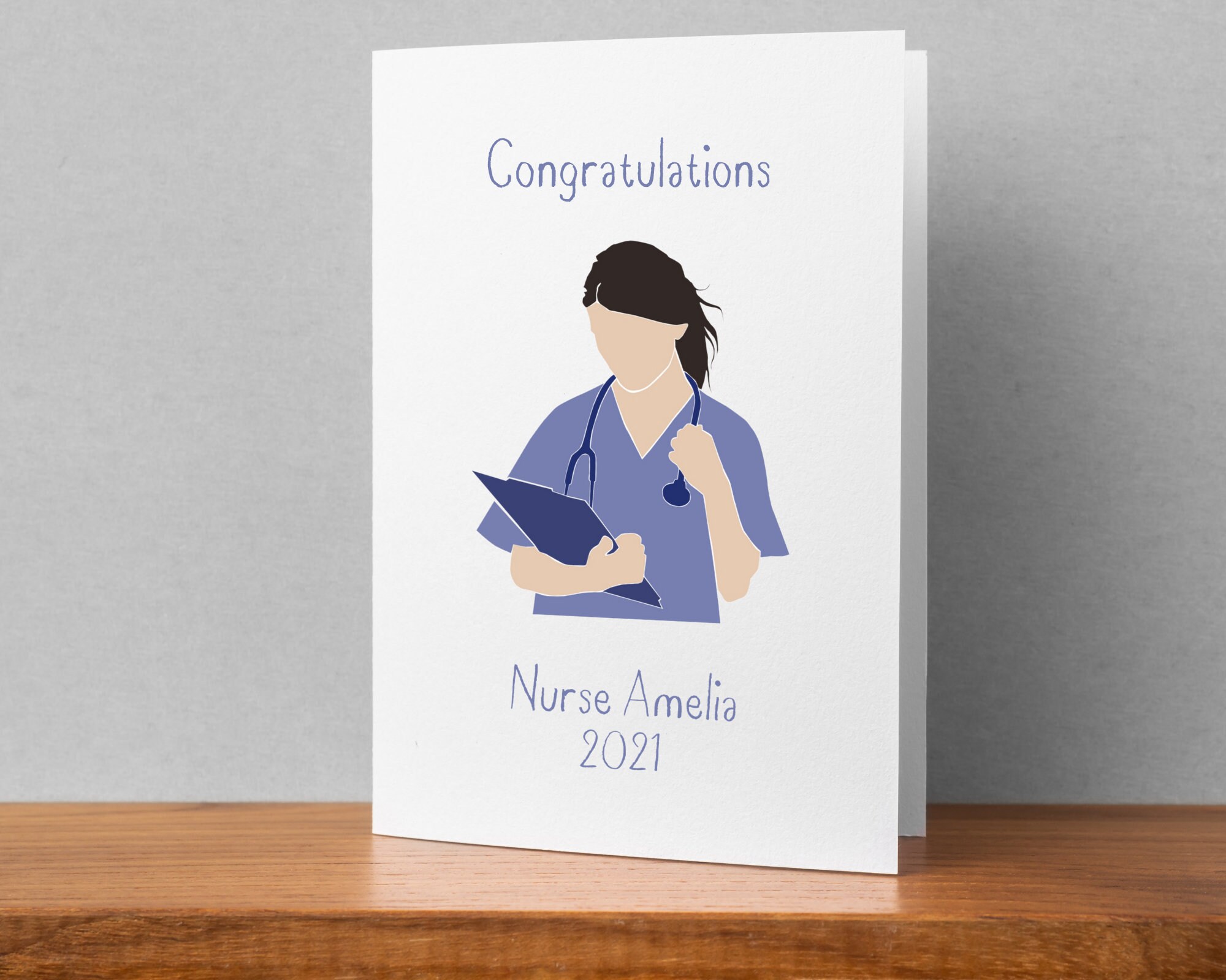 Congratulations Nurse Card Graduation Card Nurse Nursing - Etsy
