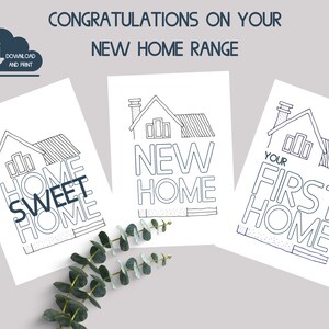 New Home Printable Card, Digital Download Card, Home Sweet Home, Moving ...
