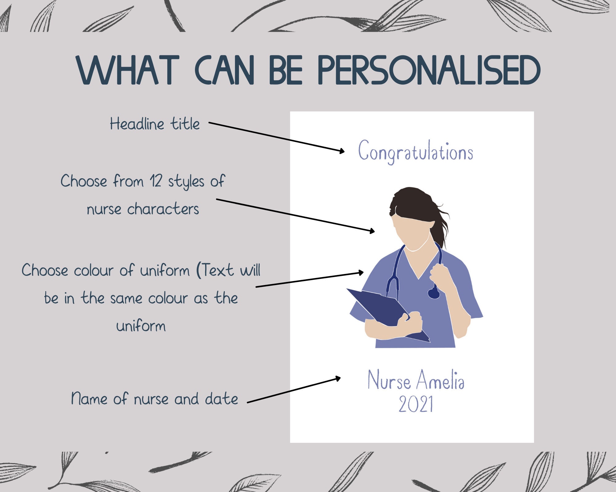 Congratulations Nurse Card Graduation Card Nurse Nursing - Etsy