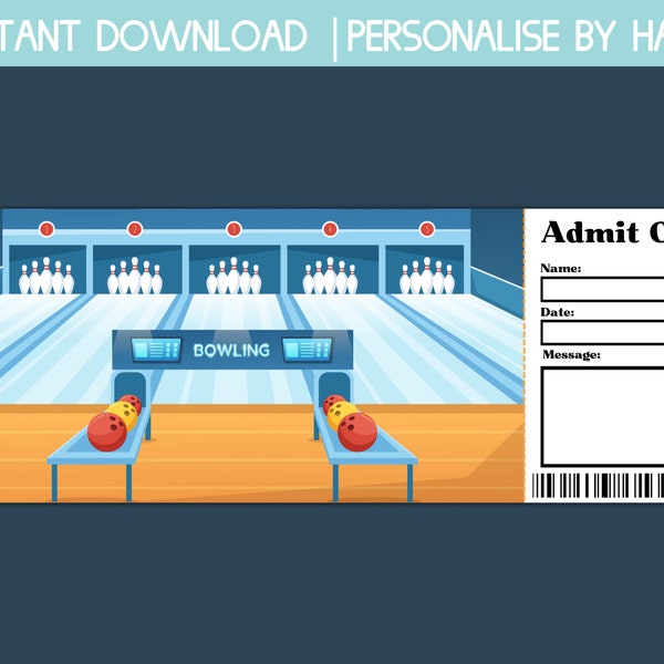 Bowling Printable Certificates - Etsy
