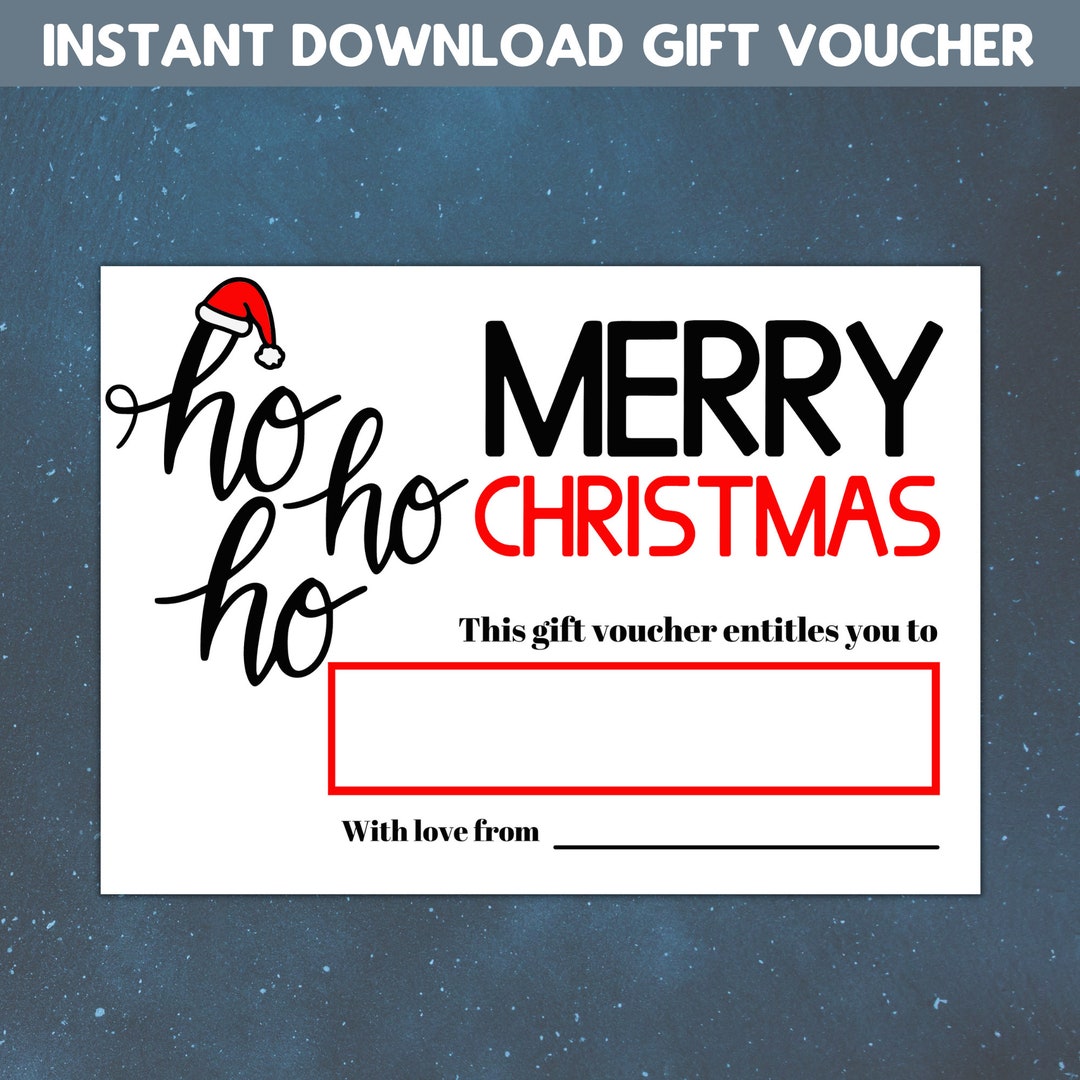 Santa Gift Certificate, Christmas Gift Certificate Printable, Printable ...