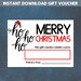 Santa Gift Certificate, Christmas Gift Certificate Printable, Printable ...
