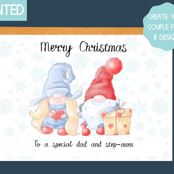 Step Family Christmas Card - Etsy