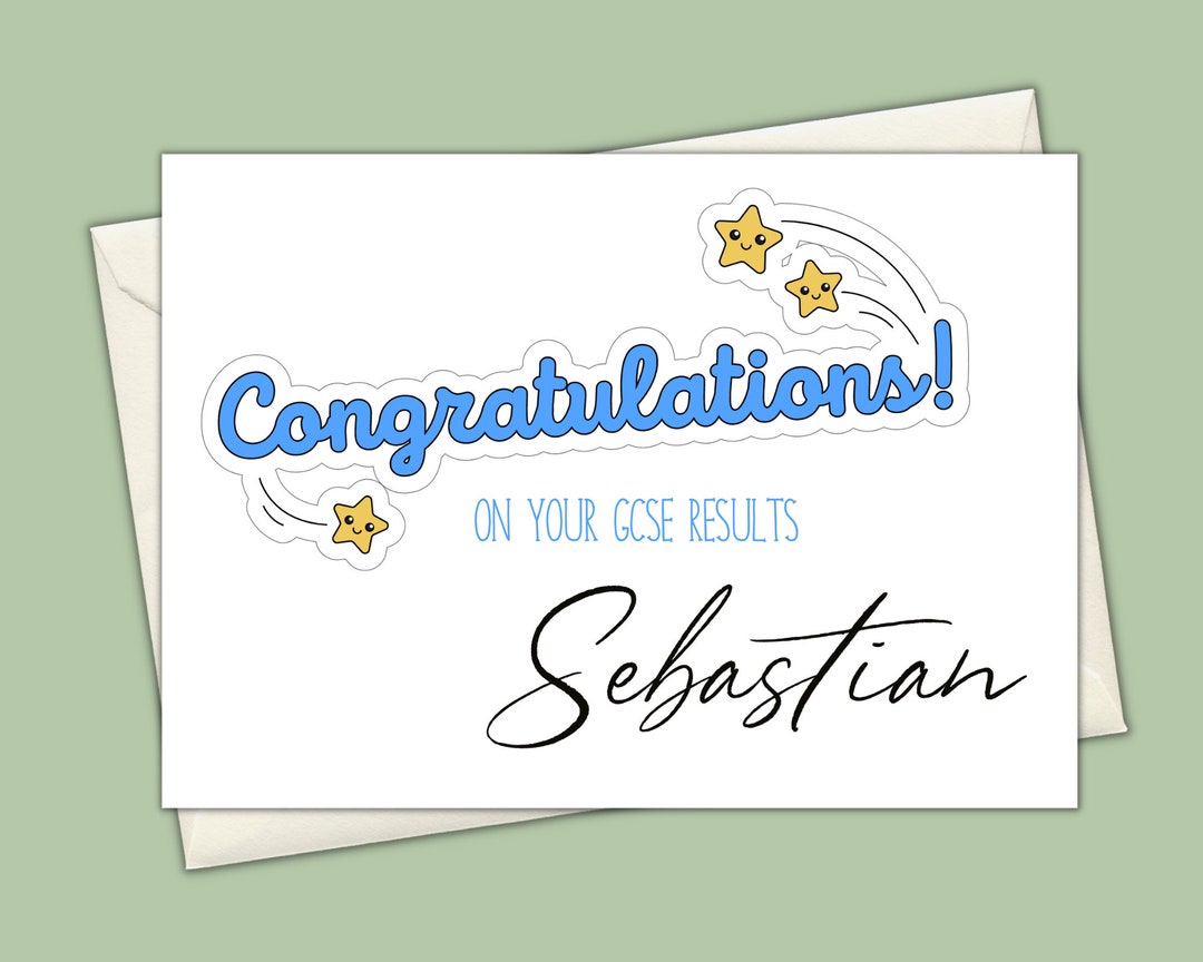 Gcse Results Card, Gcse Congratulations Card, so Proud of You Card, You ...