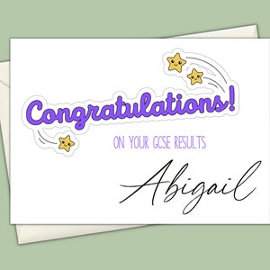 Alevel Exam Congratulations Card, Gcse Congratulations Card, so Proud ...