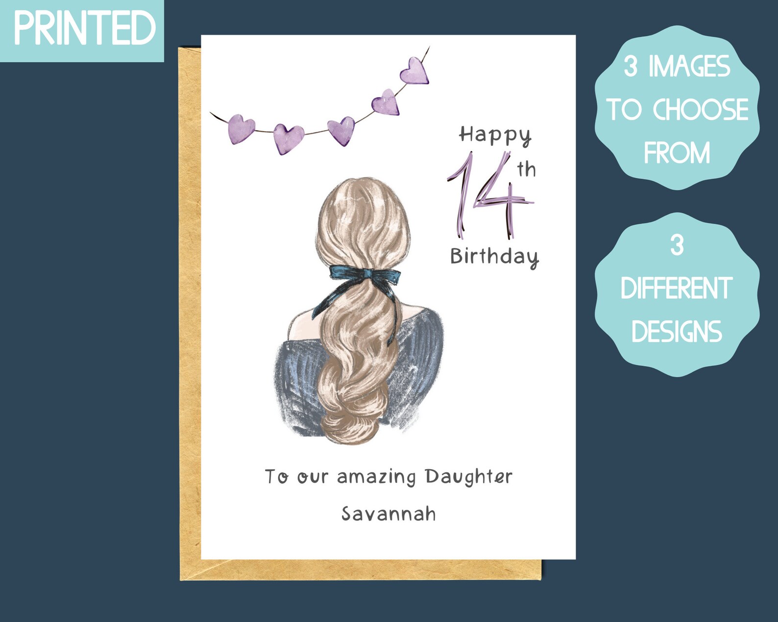 Personalised Teenage Girl Birthday Card 14th Birthday Card - Etsy