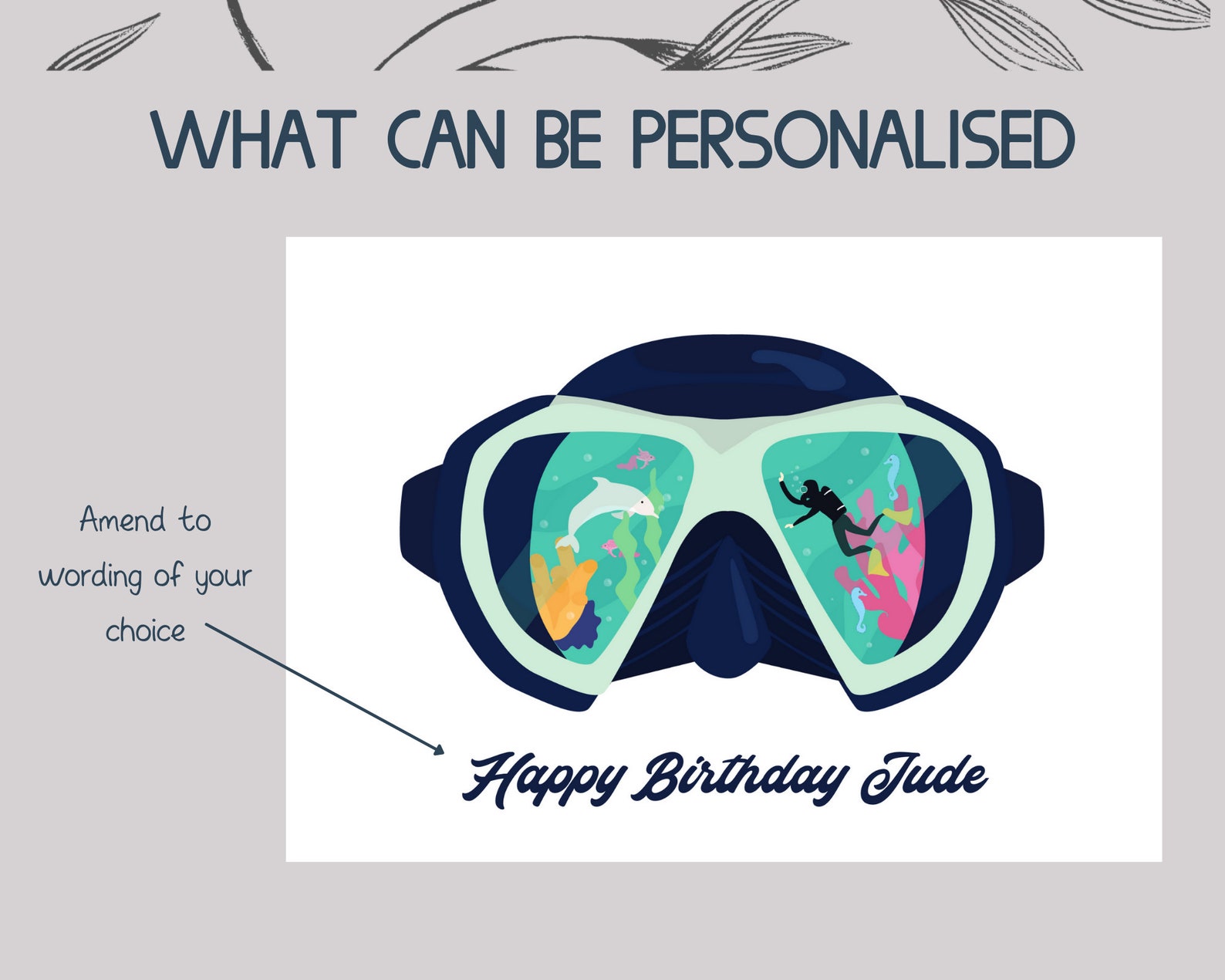 Personalised Scuba Diving Card for Brother in Law, 22nd Birthday Card ...