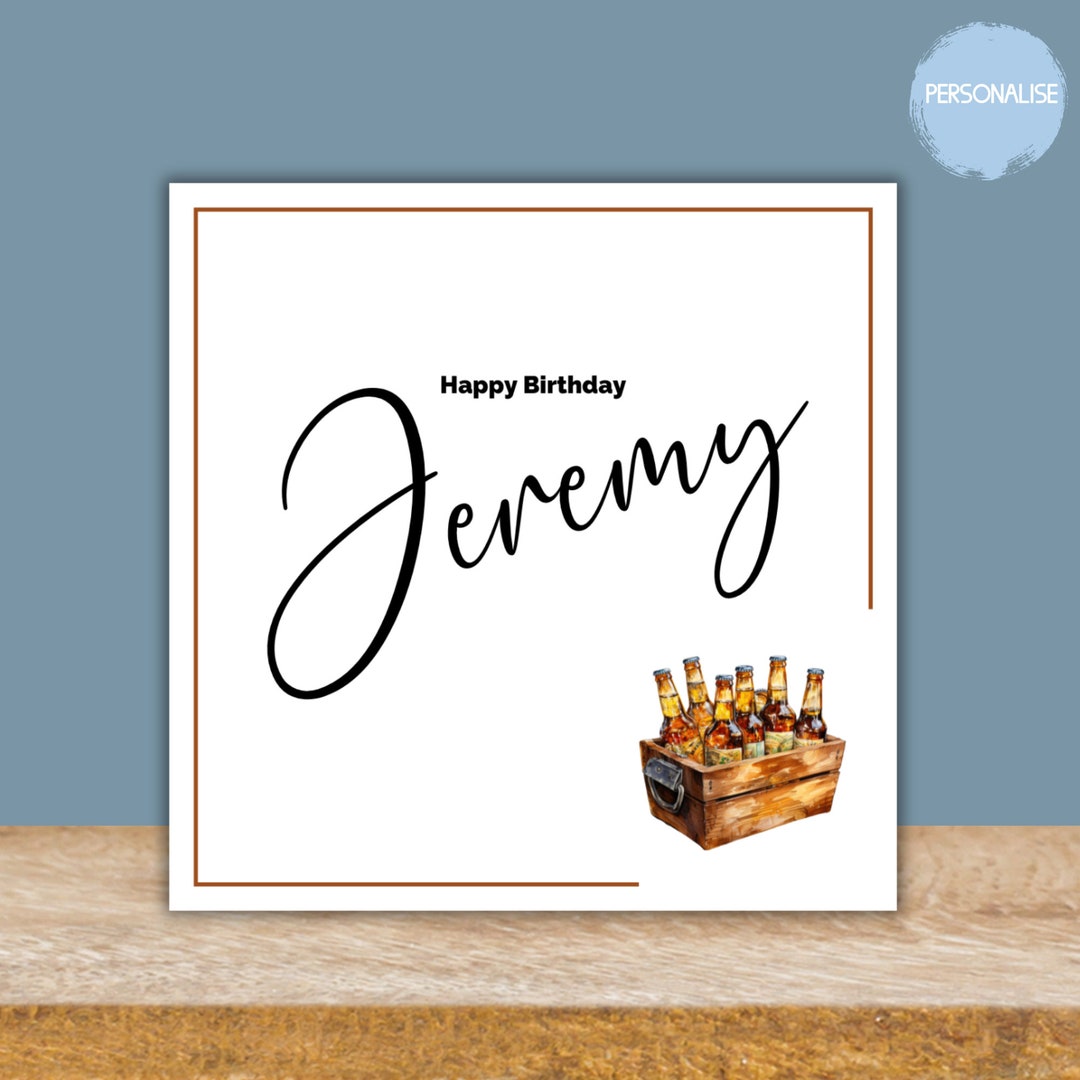 Beer Birthday Card for Him, Dad Birthday Card, Whiskey Birthday Card ...