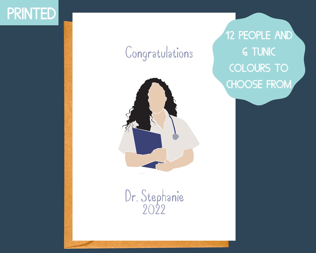 Congratulations Doctor Card, Graduation Card, Nursing School Card, New ...