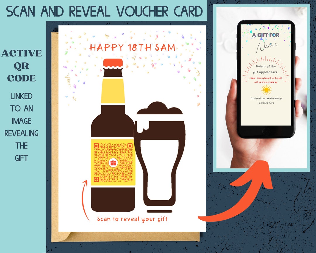 Scratch off Voucher QR Code Card Scratch and Reveal Card - Etsy UK