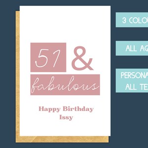 50 and Fabulous Card for Best Friend Fabulous 50 Cards - Etsy