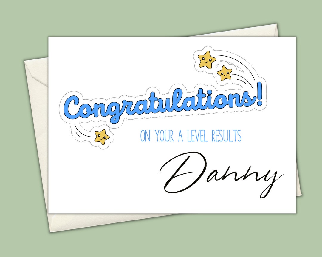 Alevel Exam Congratulations Card, Gcse Congratulations Card, so Proud ...