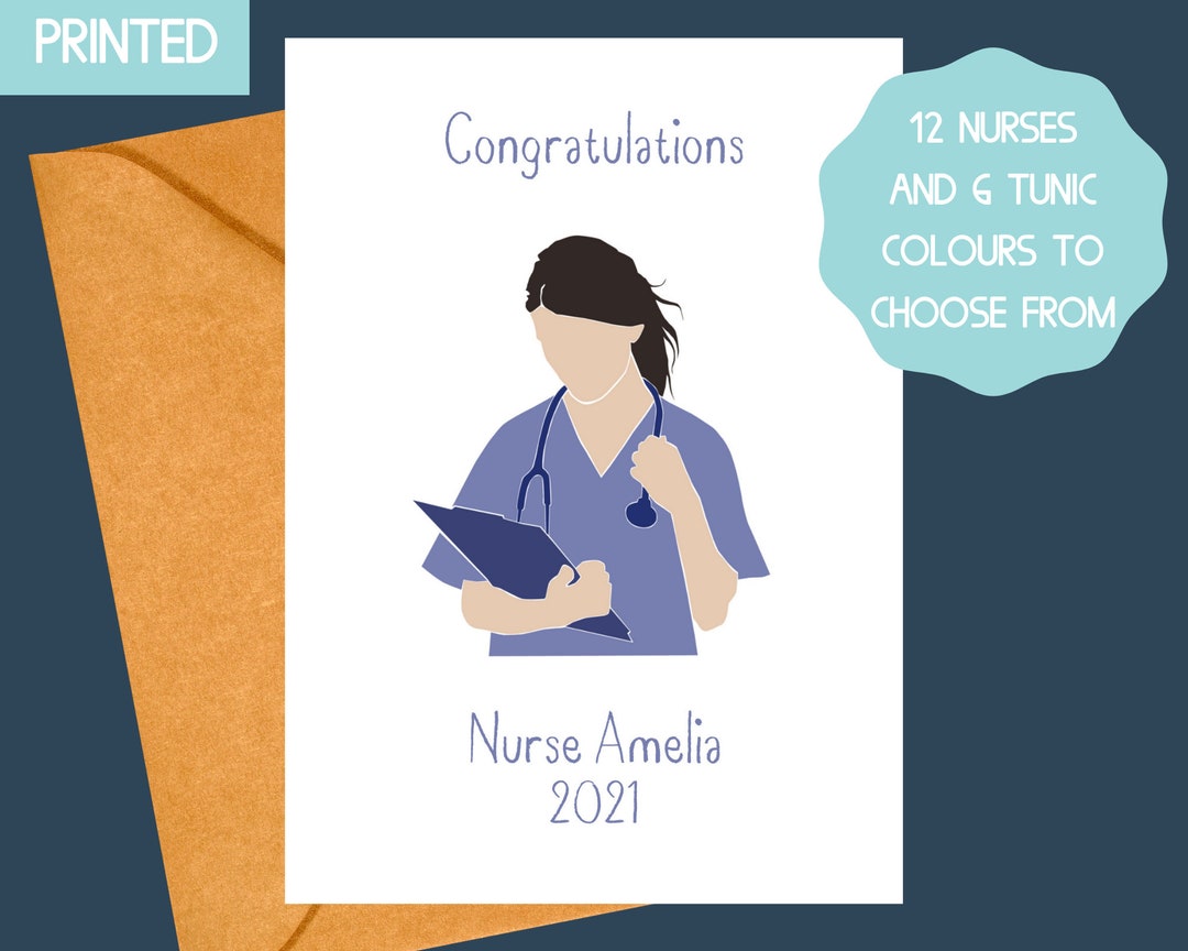 Congratulations Nurse Card, Graduation Card Nurse, Nursing School Cards ...