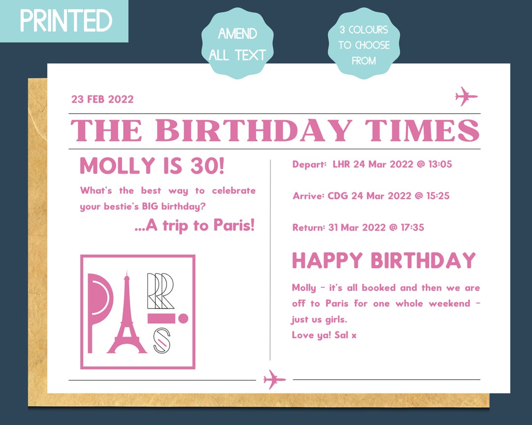 Paris Ticket, Airline Ticket Template, Paris Boarding Pass, Travel ...