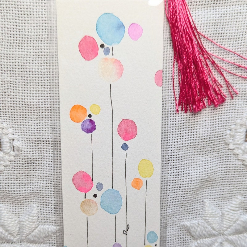 Watercolor Bookmark - Etsy