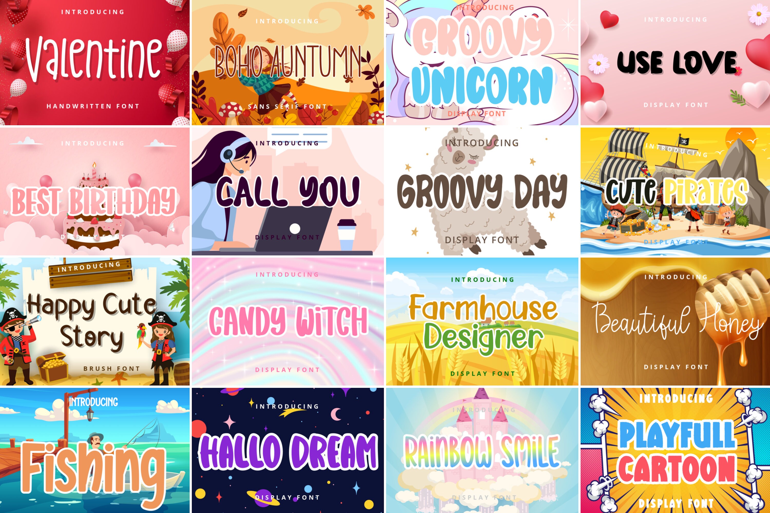 Mega Collection Font Bundle, Font Bundle for Cricut, Goodnotes Fonts ...