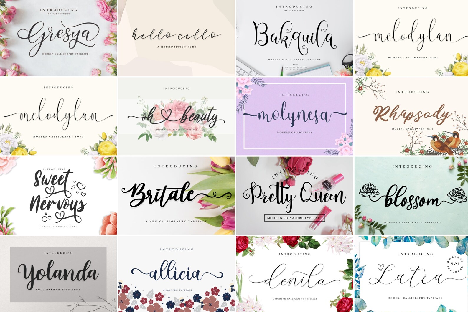 The Special Swashes Font Bundle 75+ Fonts Bundle Collection With Tails ...