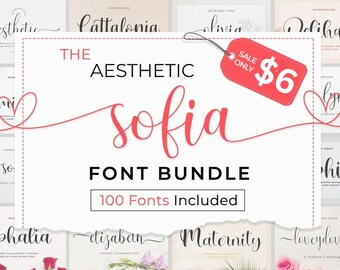 Absolute Font Collection Font Bundle, Handwritten Font, Calligraphy Font, Script Font, Cricut ...