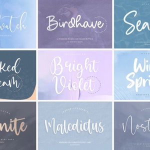 The Ultimate 50 Fonts - Font Bundle, Cricut, Canva Font, Script Font ...