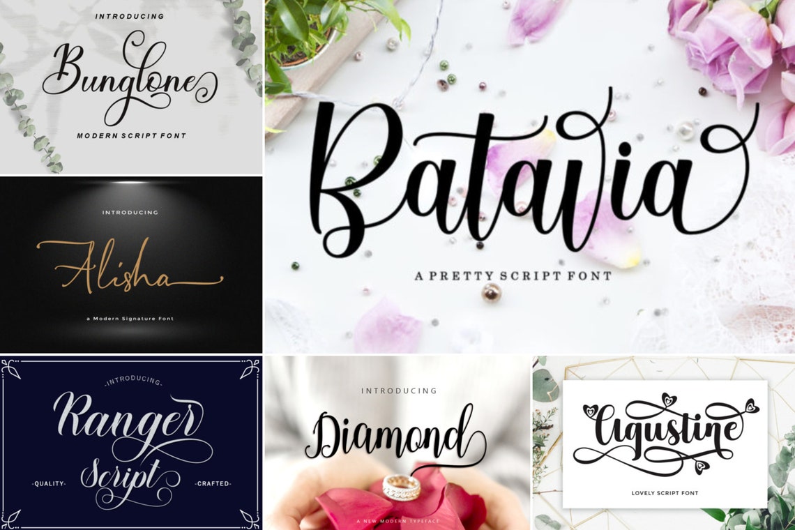 Mega Collections Font Bundle Font Bundle, Cricut Fonts, Procreate Fonts, Crafting Fonts ...