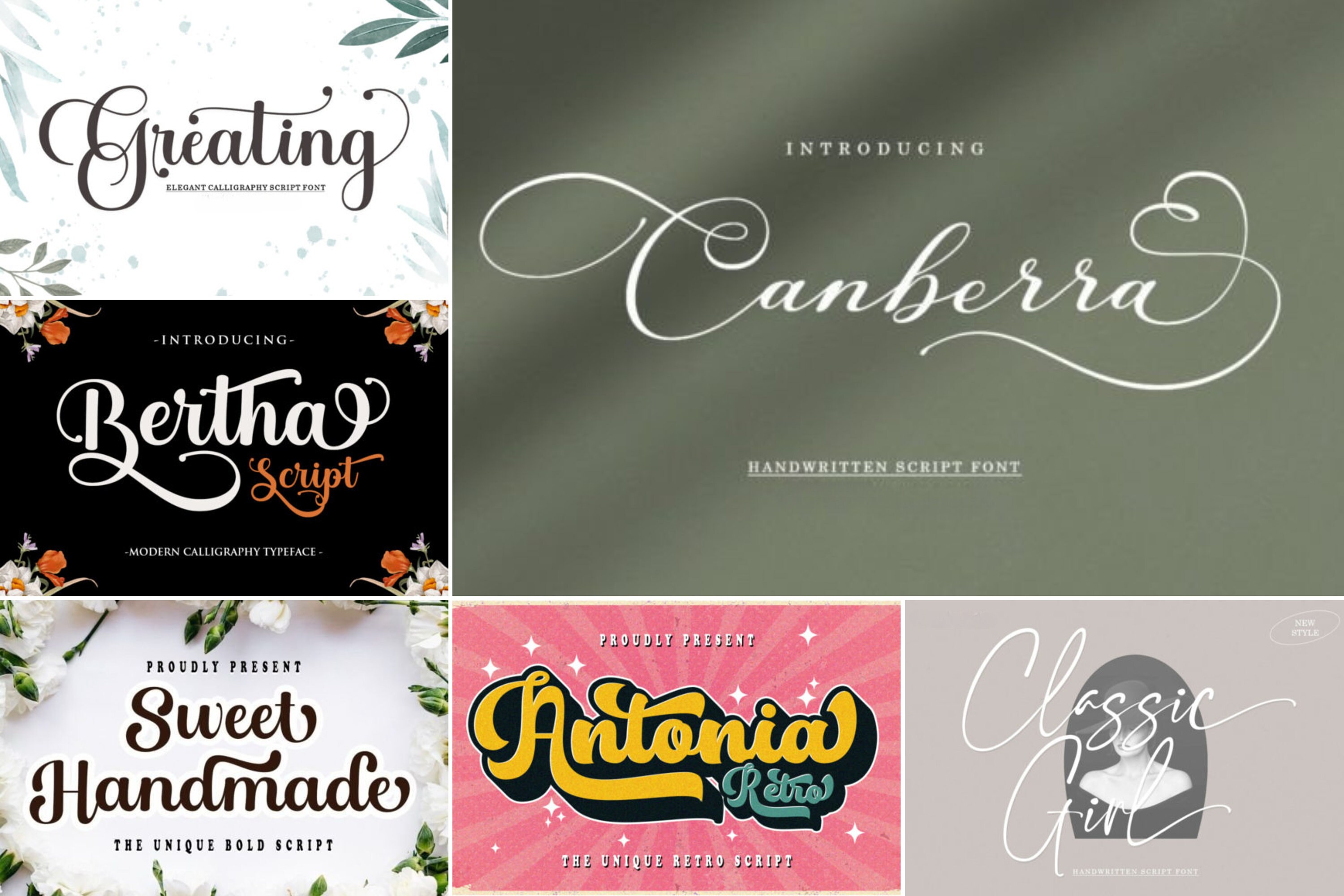 New Bundle Collection Font Bundle - Cricut Fonts - Procreate Fonts ...