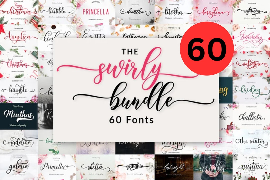 Handwritten Font Bundle - Crafty Font, Cricut Font, Procreate Font ...