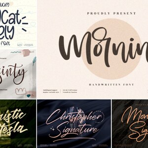 Mega Collections Font Bundle - Font Bundle, Cricut Fonts, Procreate ...