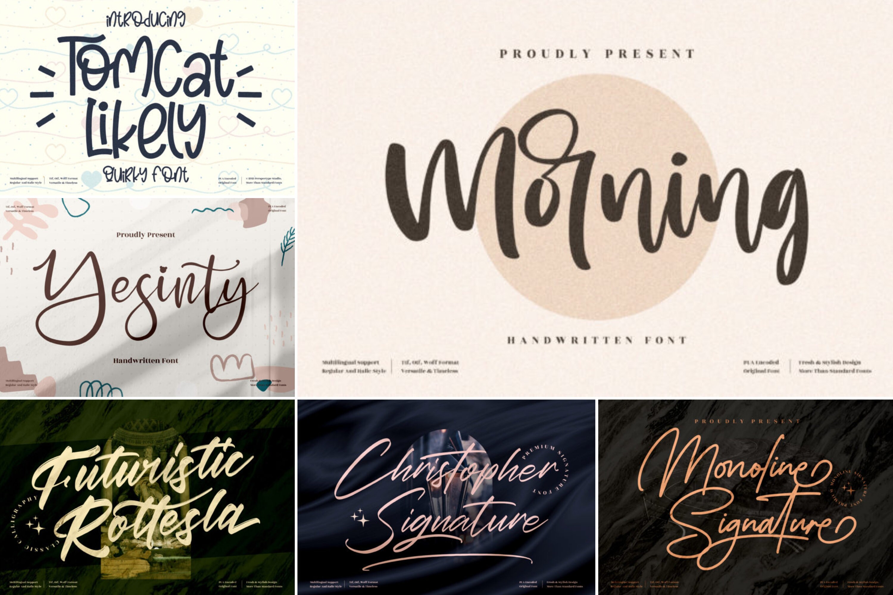 Mega Collections Font Bundle Font Bundle, Cricut Fonts, Procreate Fonts ...