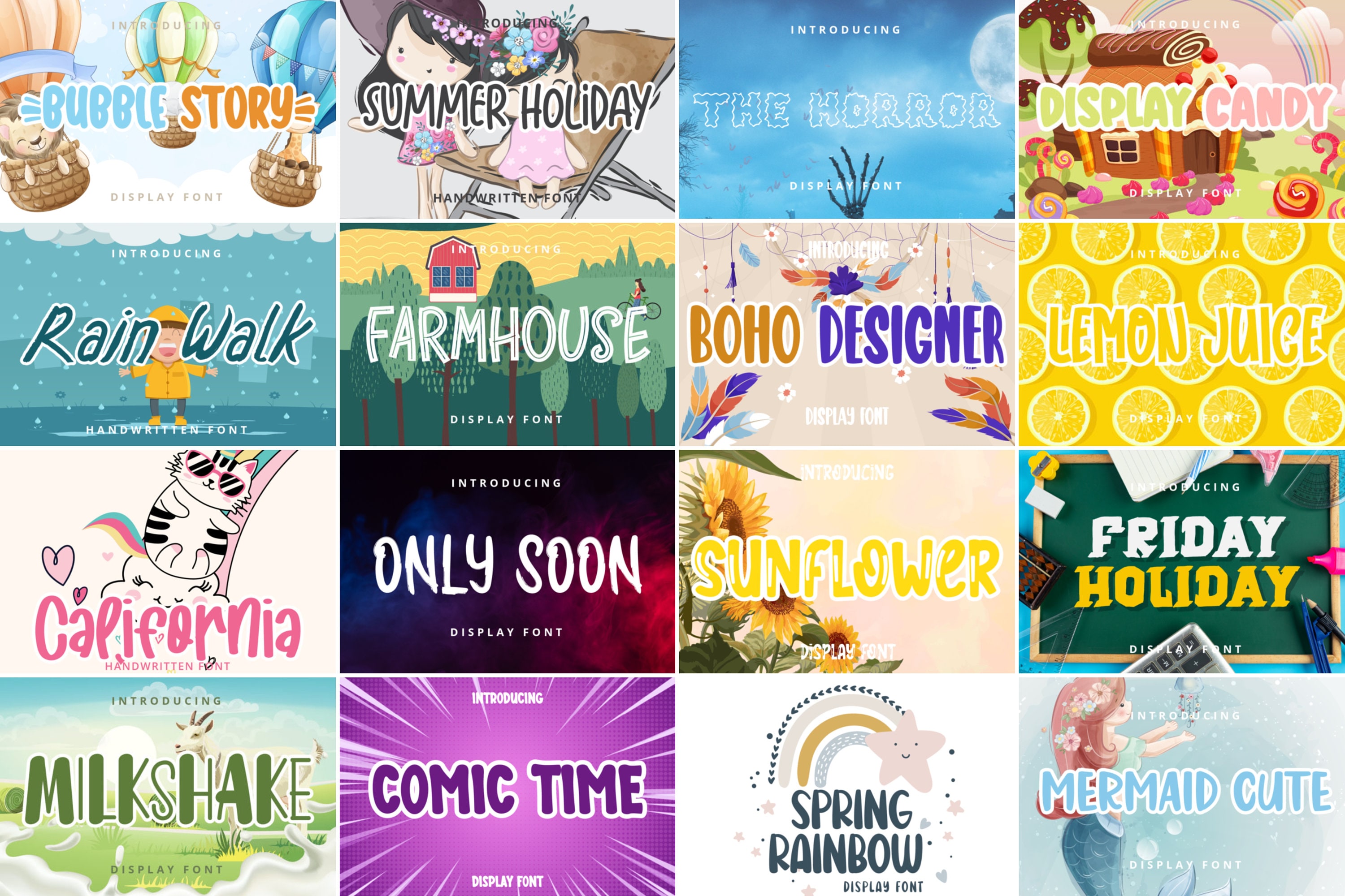 Mega Collection Font Bundle, Font Bundle for Cricut, Goodnotes Fonts ...