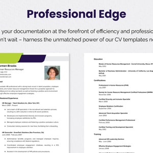 HR CV Template Download, CV Template Design in Word, Google Docs, Pdf ...