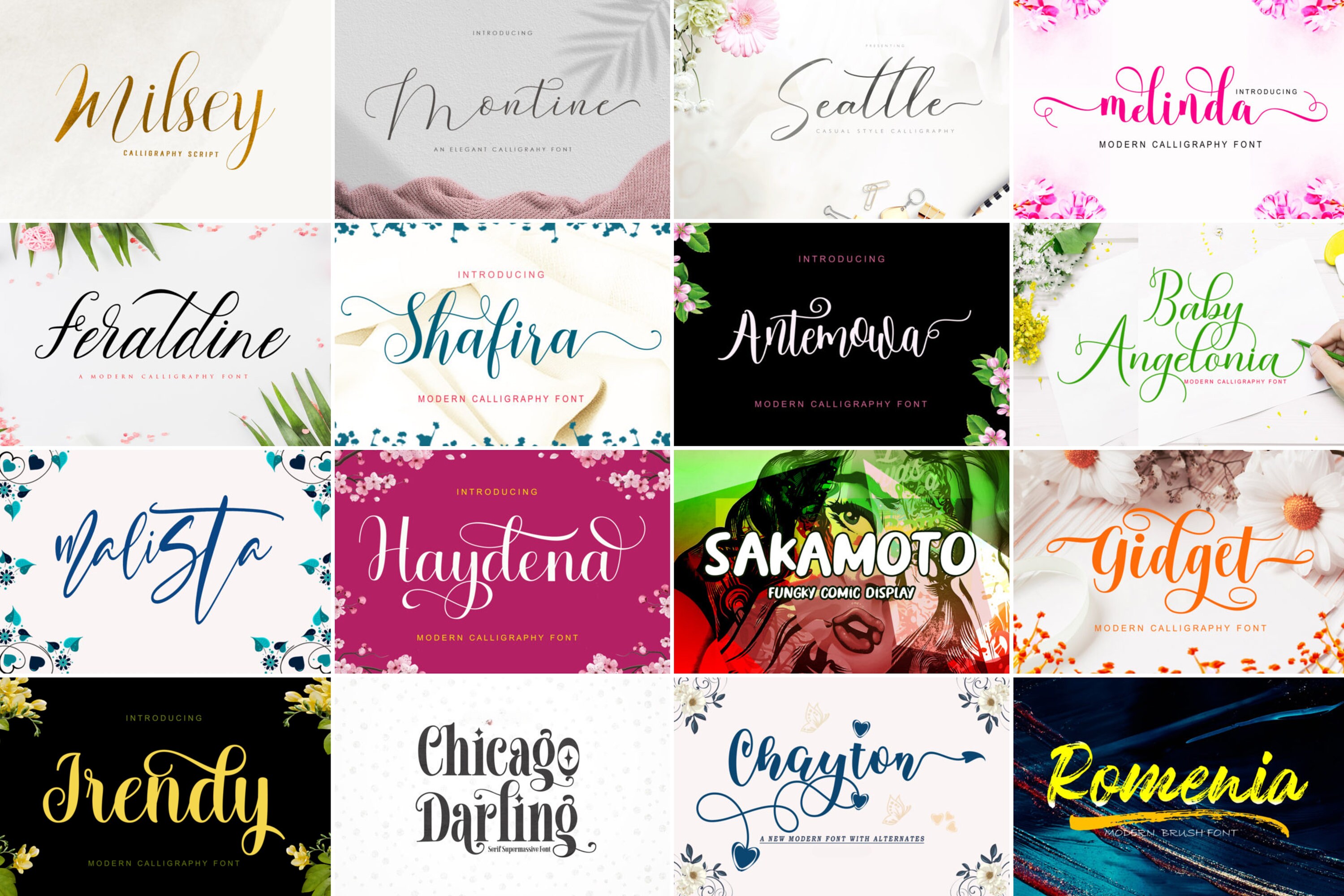 83+ Fonts Bundle Collection, Handwritten Font, Calligraphy Font,font ...