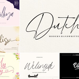 Mega Fonts Bundle, Handwritten Fonts, Calligraphy Fonts, Cricut Font ...
