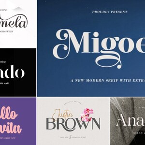 Display & Script Font Bundle - Font Bundle, Handwritten Font ...