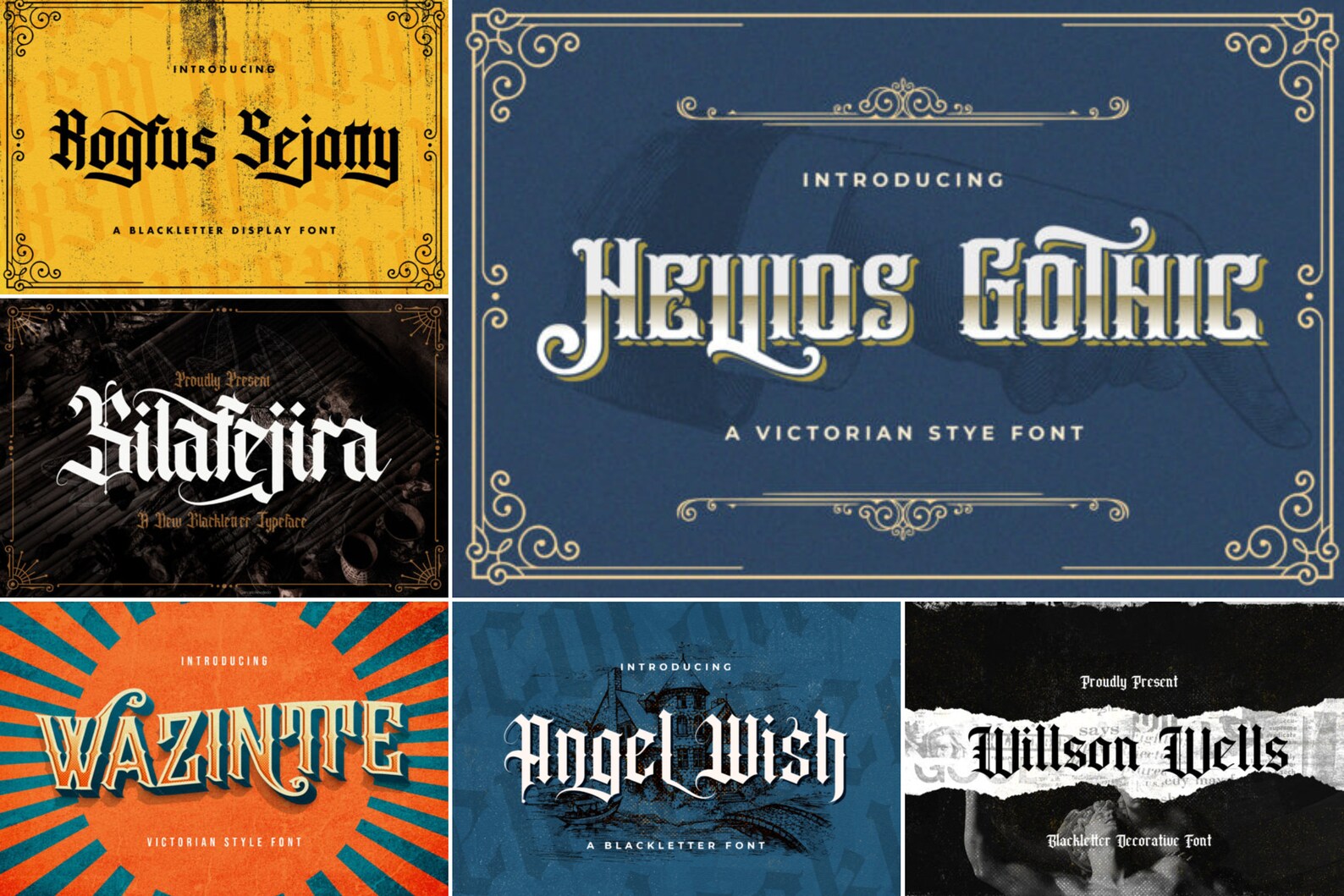 New Blackletter Font Bundle - Font Bundle - Handwritten Font, Calligraphy Font, Script Font ...