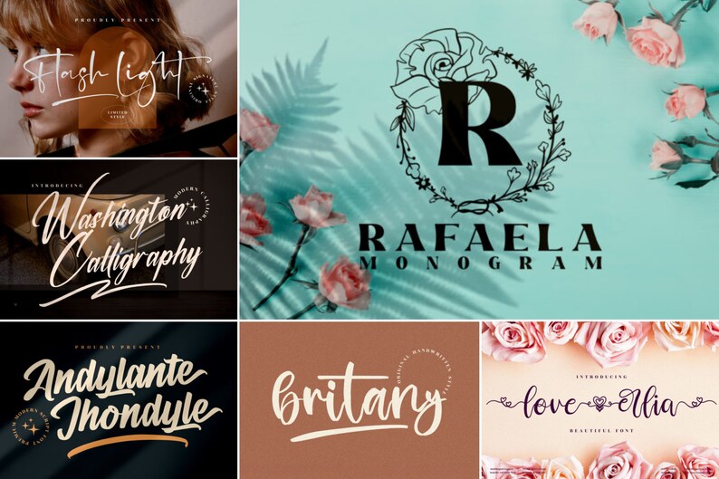 Mega Collections Font Bundle - Font Bundle, Cricut Fonts, Procreate ...