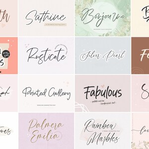 New Magical Font Bundle - Font Bundle, Handwritten Font, Calligraphy ...