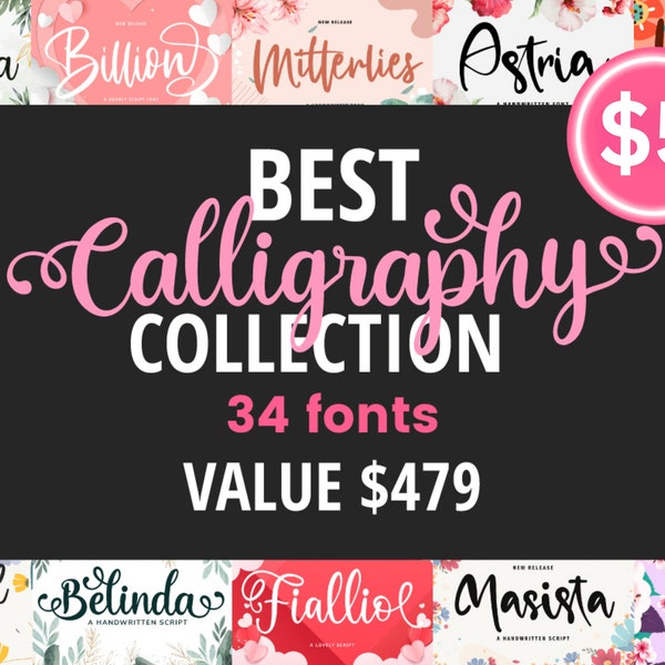 Handwritten Font Script - Etsy