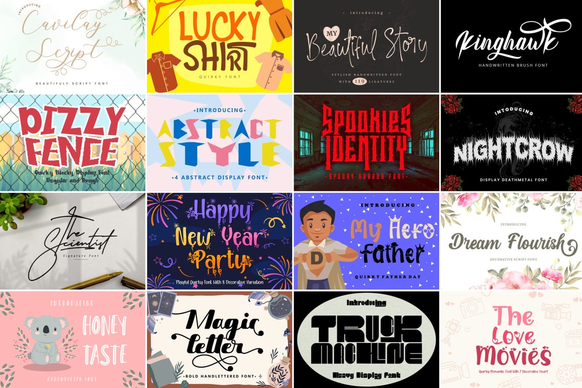 117 Font Bundle Calligraphy Font, Script Font, Farmhouse Font, Cricut ...