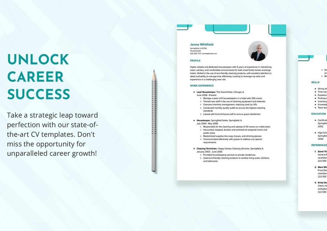 Professional Resume Template With Photo, Cv Template Resume Google Docs ...