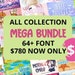 64+ Mega Cute Font Collection Bundle, Fonts Bundle Collection With ...