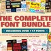 117 Font Bundle Calligraphy Font Script Font Farmhouse - Etsy
