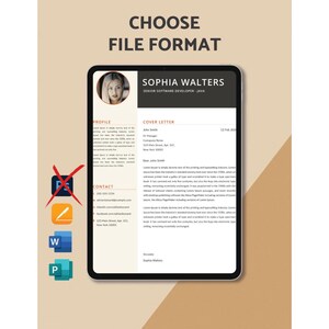 Developer Resume Template, Professional Resume Template for Word ...