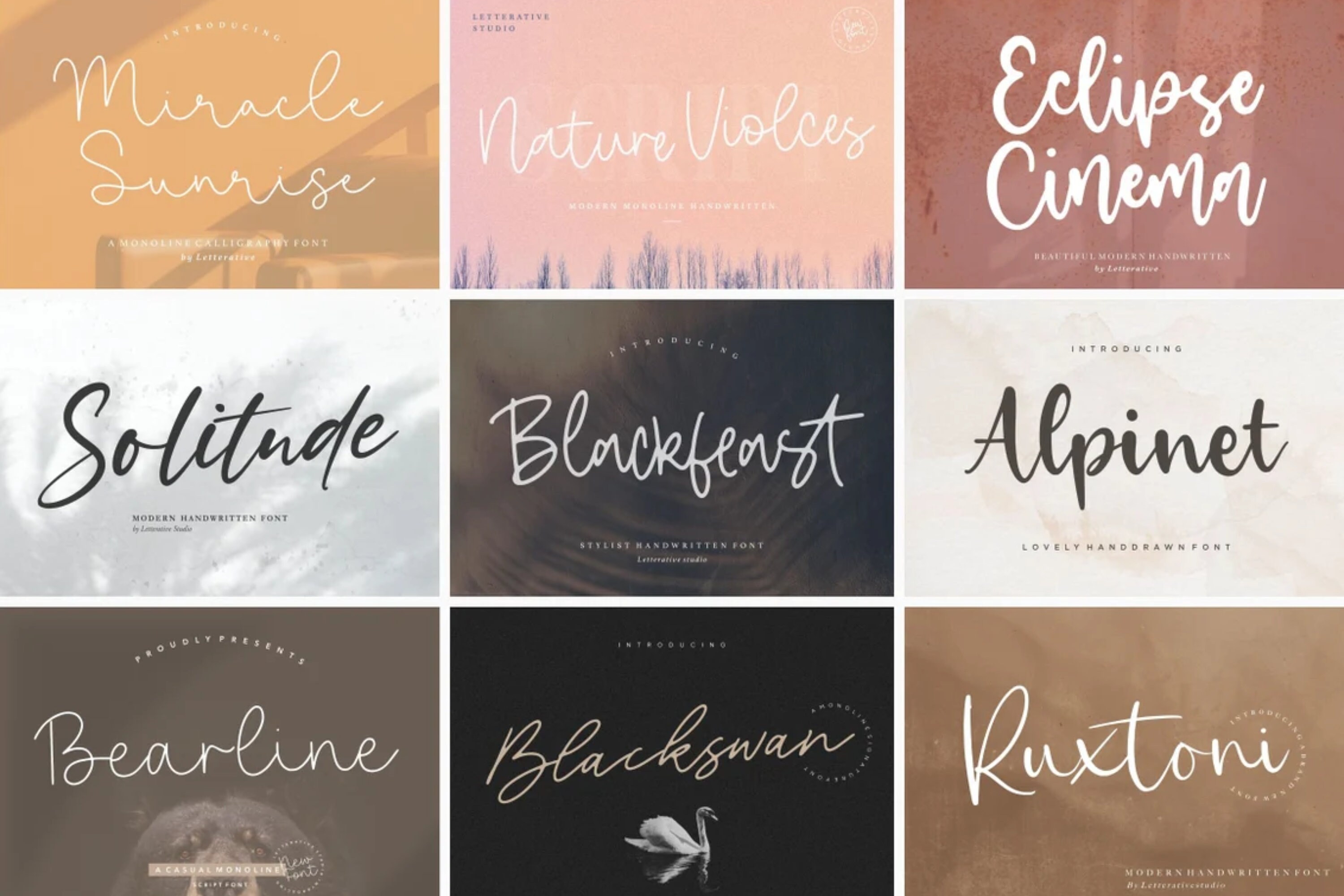 The Ultimate 50 Fonts - Font Bundle, Cricut, Canva Font, Script Font ...