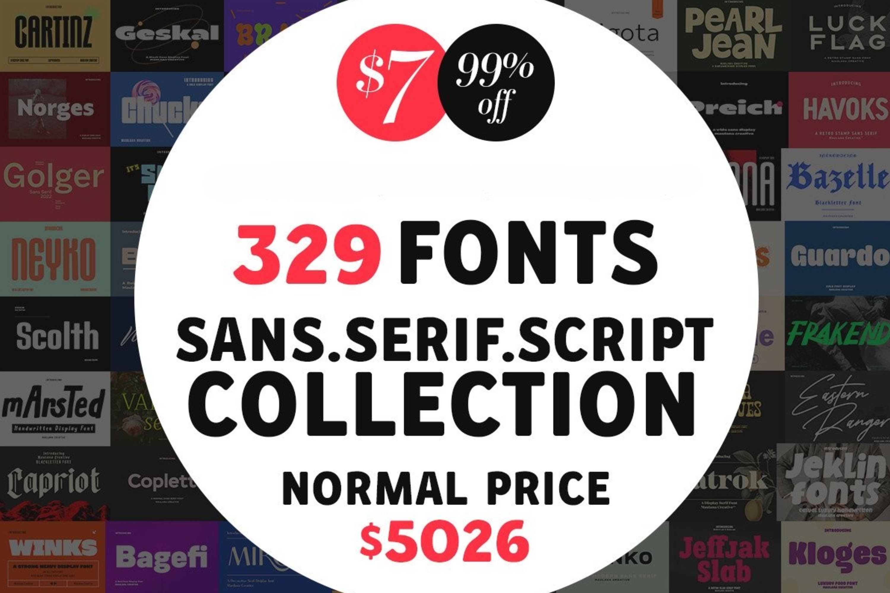 Sans Serif Script Bundle Collection, 329 Premium Fonts, Fonts, Sans ...