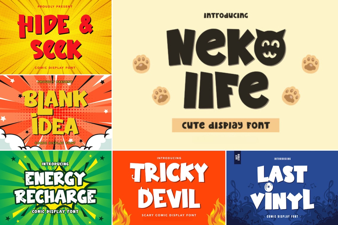 Playful Font Bundle, Cute Font, Craft Font, Handwritten Font, Cricut ...