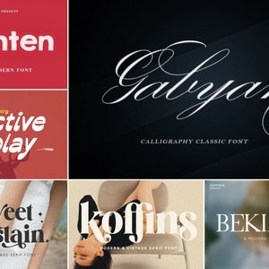 Display & Script Font Bundle - Font Bundle, Handwritten Font ...