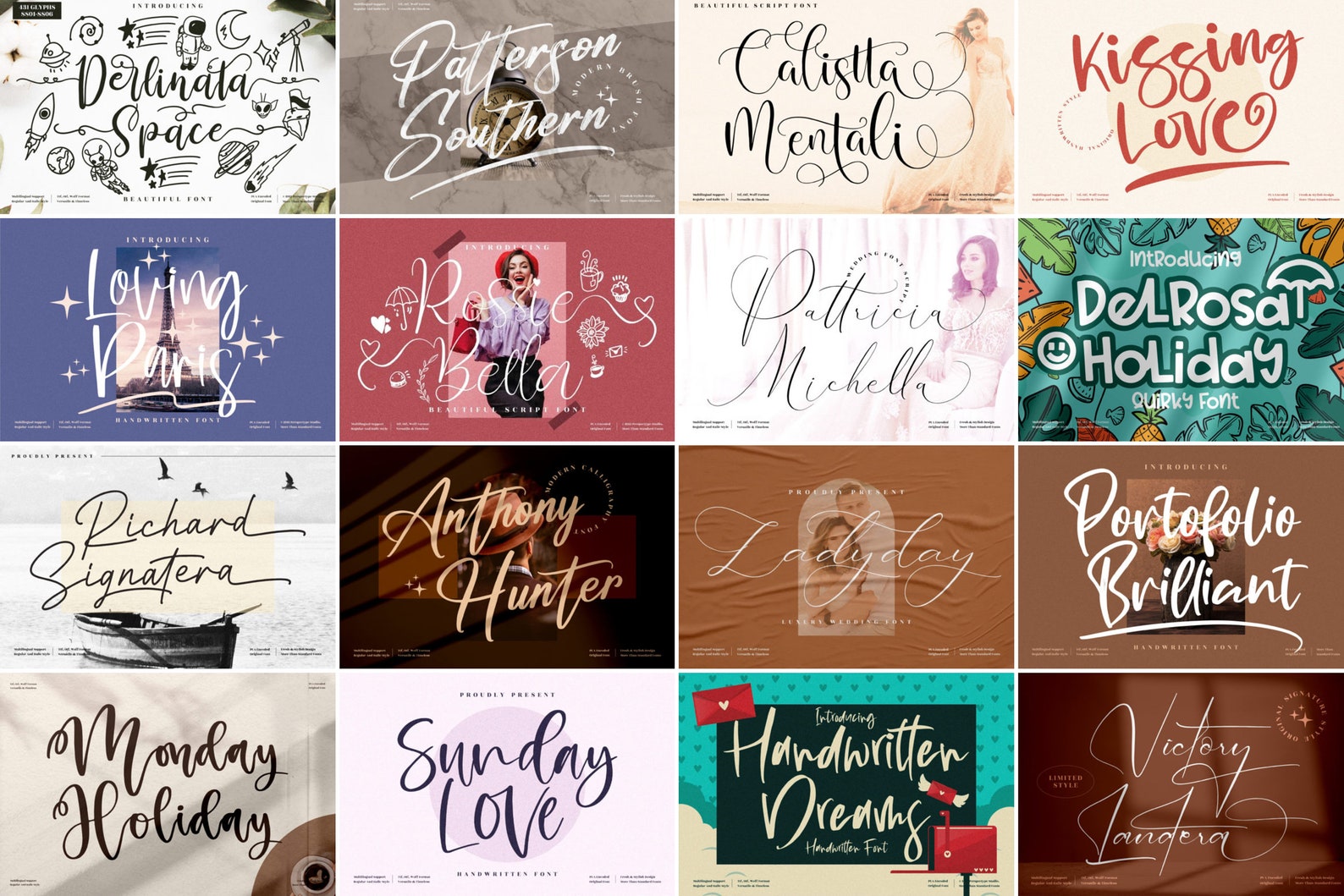 Mega Collections Font Bundle Font Bundle, Cricut Fonts, Procreate Fonts ...