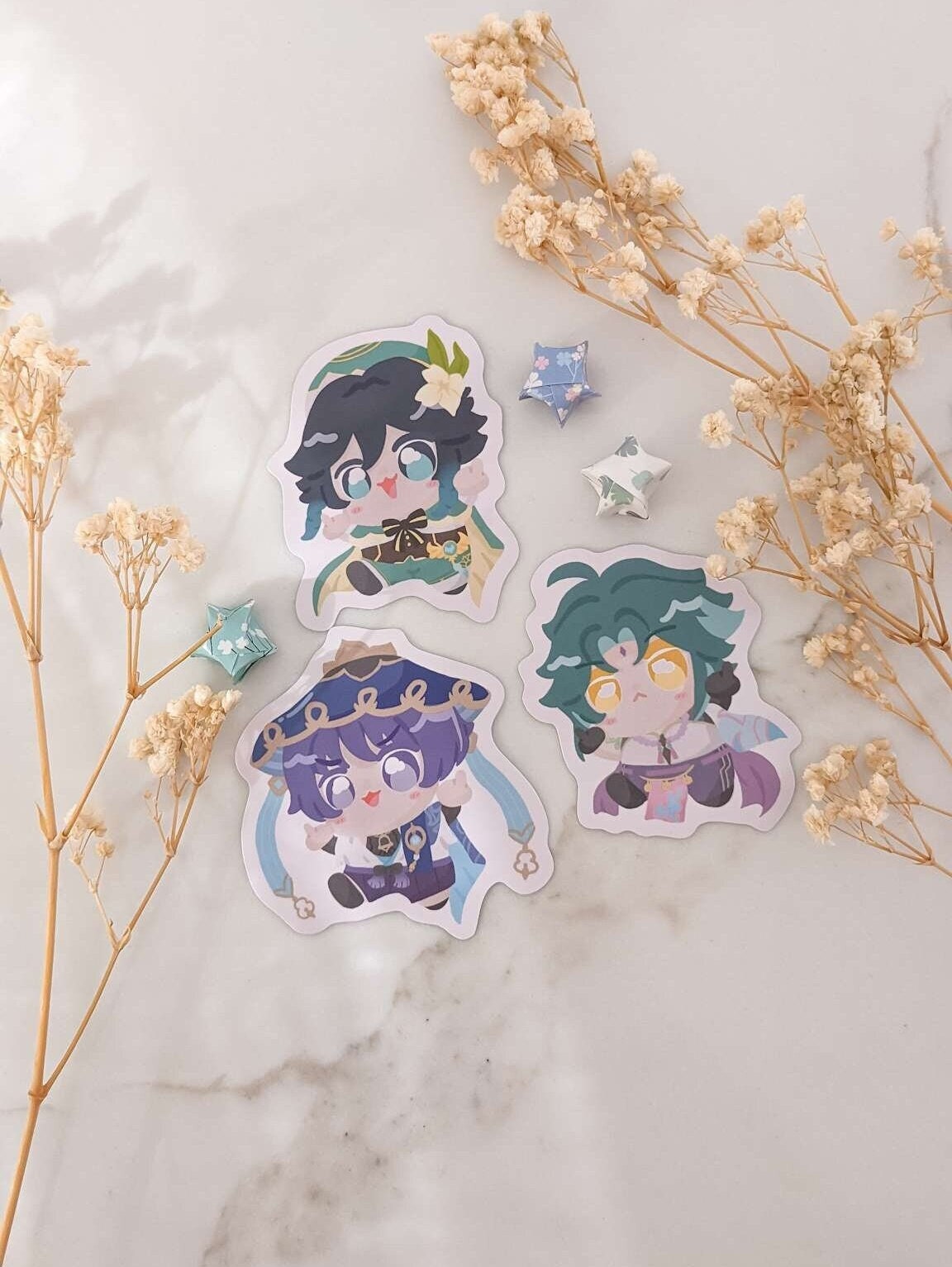 Genshin Impact Middle Finger Stickers Naughty Anemo Boys: - Etsy