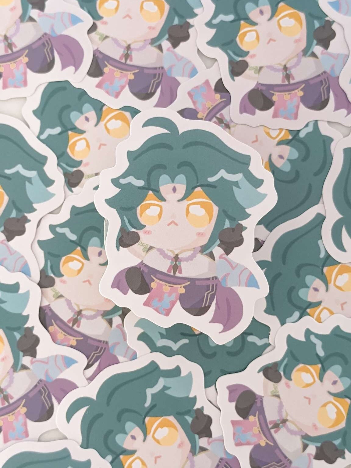 Genshin Impact Middle Finger Stickers Naughty Anemo Boys: - Etsy